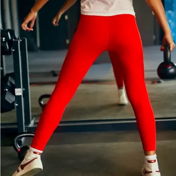 Free People | Pants & Jumpsuits | Free People Movement Magenta Ribbed ...